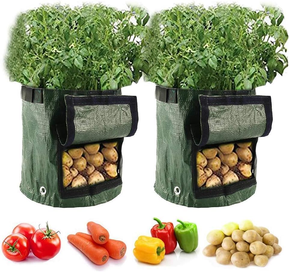 BUTORY Potato Grow Bags Set 2Pack 10 Gallon Plant Growing Bags for ...