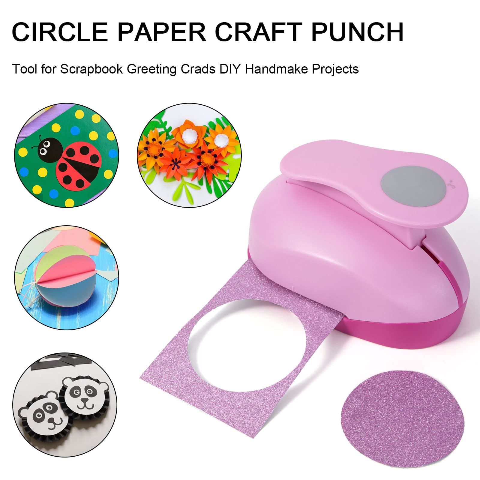 Snapklik.com : 3 Inch Circle Punch, Craft Hole Punch Shapes, Circle ...