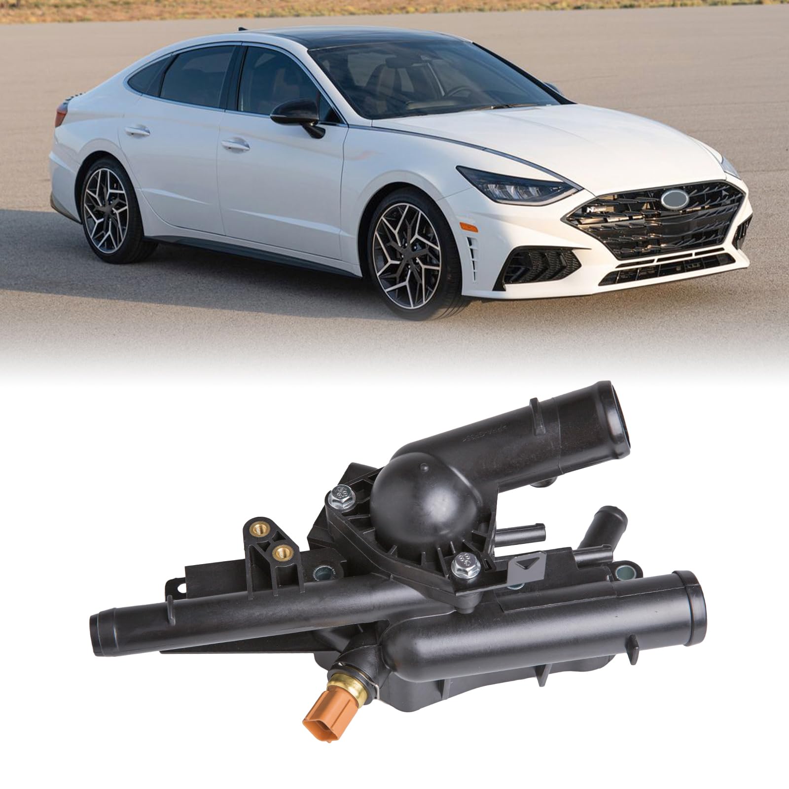 Amazon.com: Baxzl Coolant Thermostat Housing Assembly for Hyundai ...