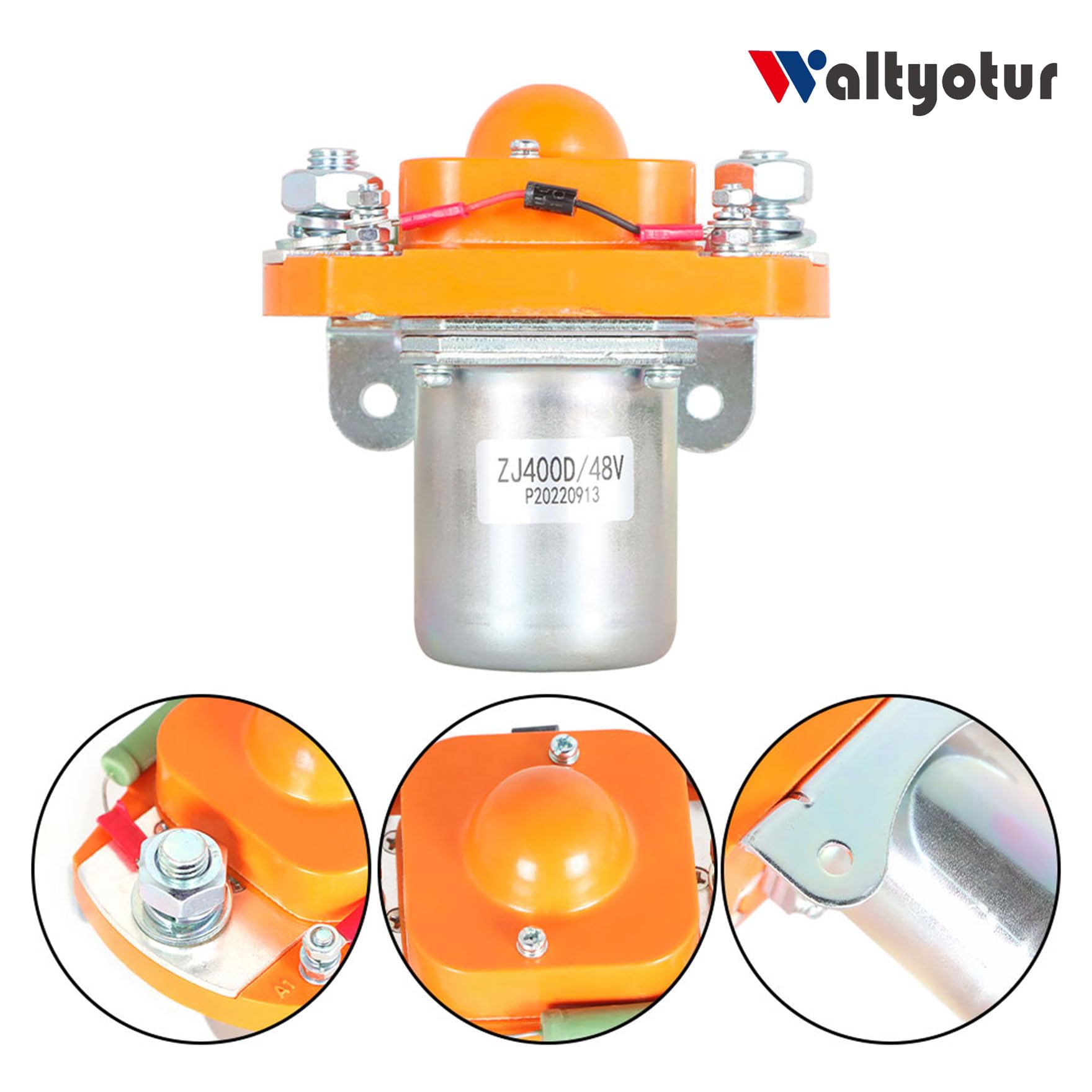 Snapklik.com : 48V 400A Contactor Solenoid Replacement For Heavy Duty ...