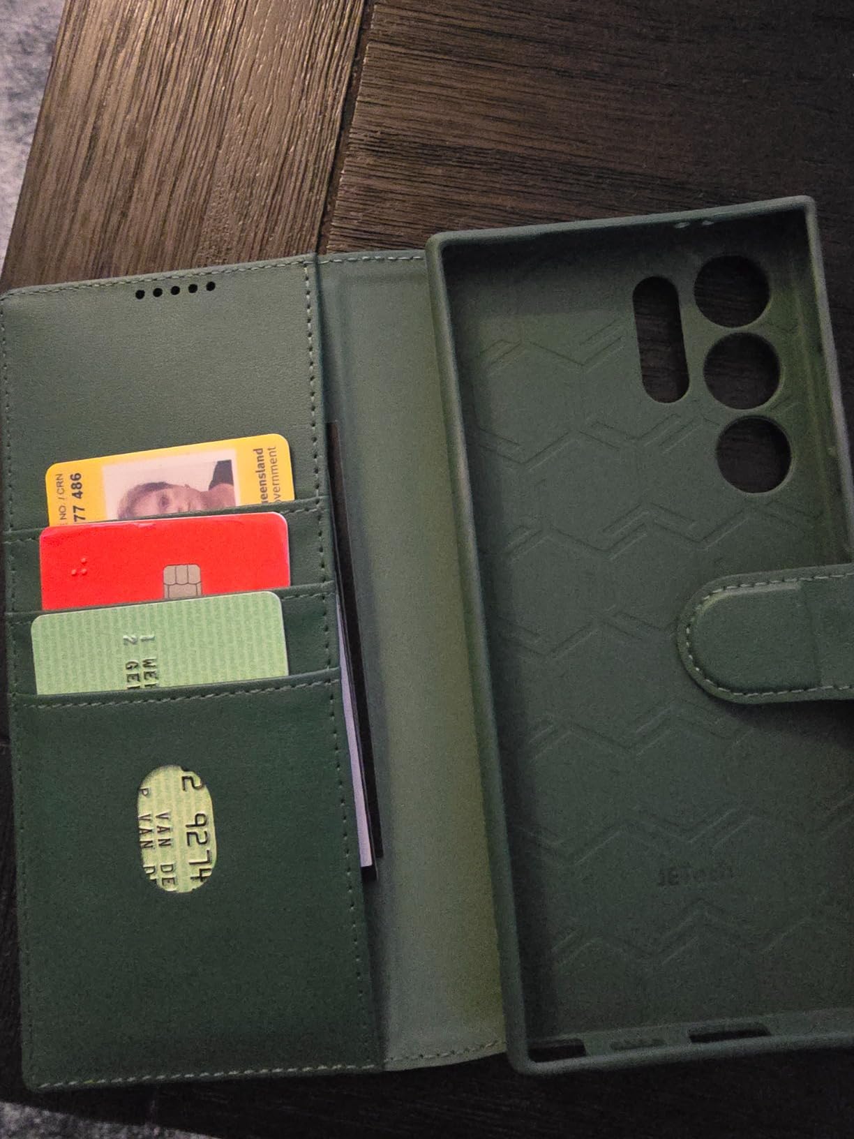 JETech Wallet Case for Samsung Galaxy S24 Ultra 5G, Shockproof PU Leather Magnetic Flip Cover ...