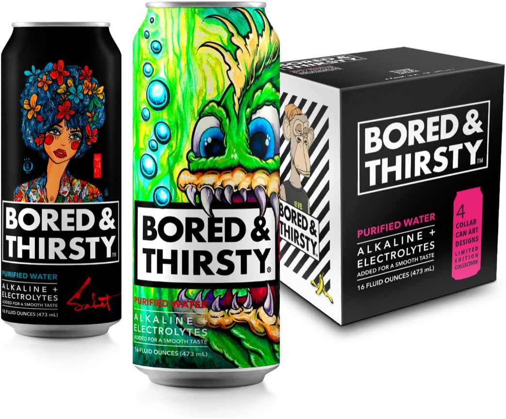 Amazon.com: Bored & Thirsty Ionized Alkaline Water with Electrolytes ...