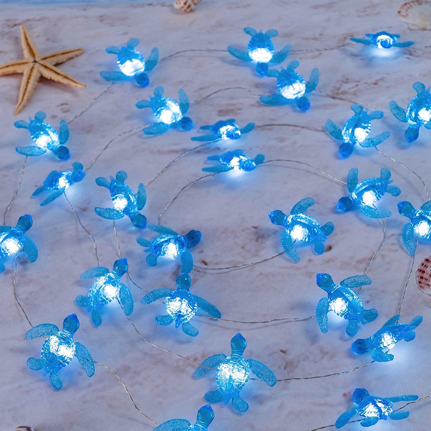 Amazon.com: Impress Life Starfish Diamond String Lights, 10FT 40 LED ...