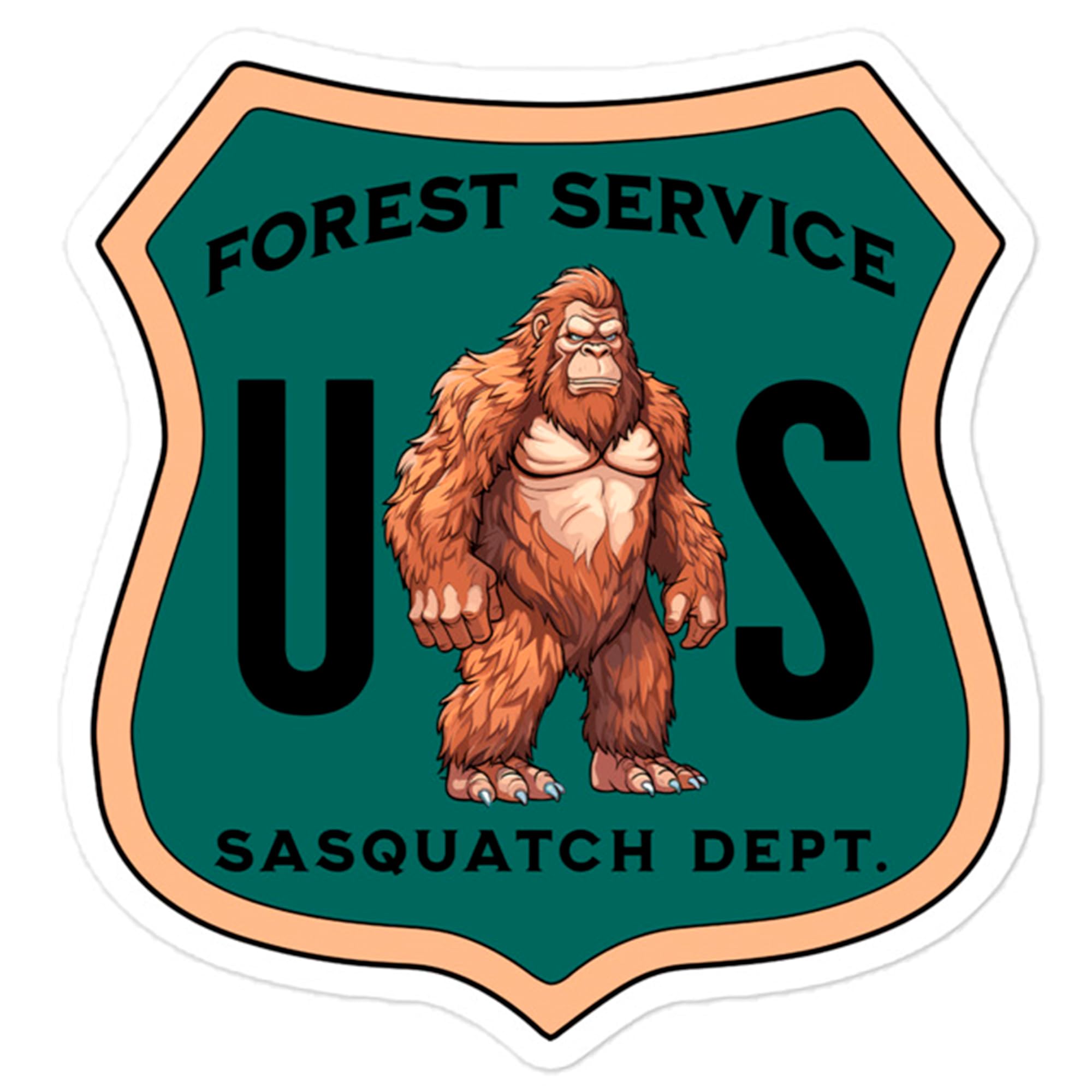 Amazon.com: US Forest Service Sasquatch Dept Sticker Window Souvenir Decal Vinyl Small ...