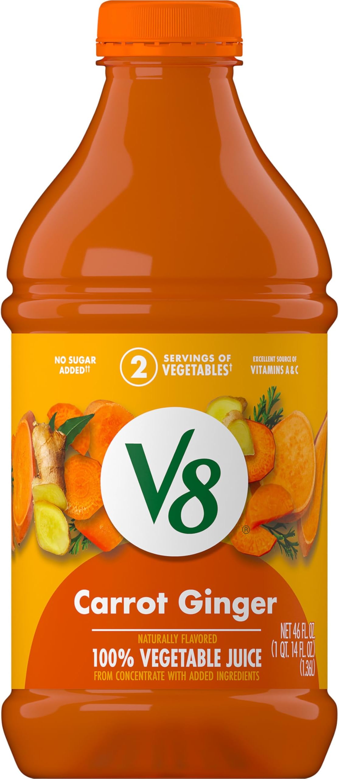Amazon.com : V8 Deliciously Green 100% Fruit and Vegetable Juice, 46 fl ...