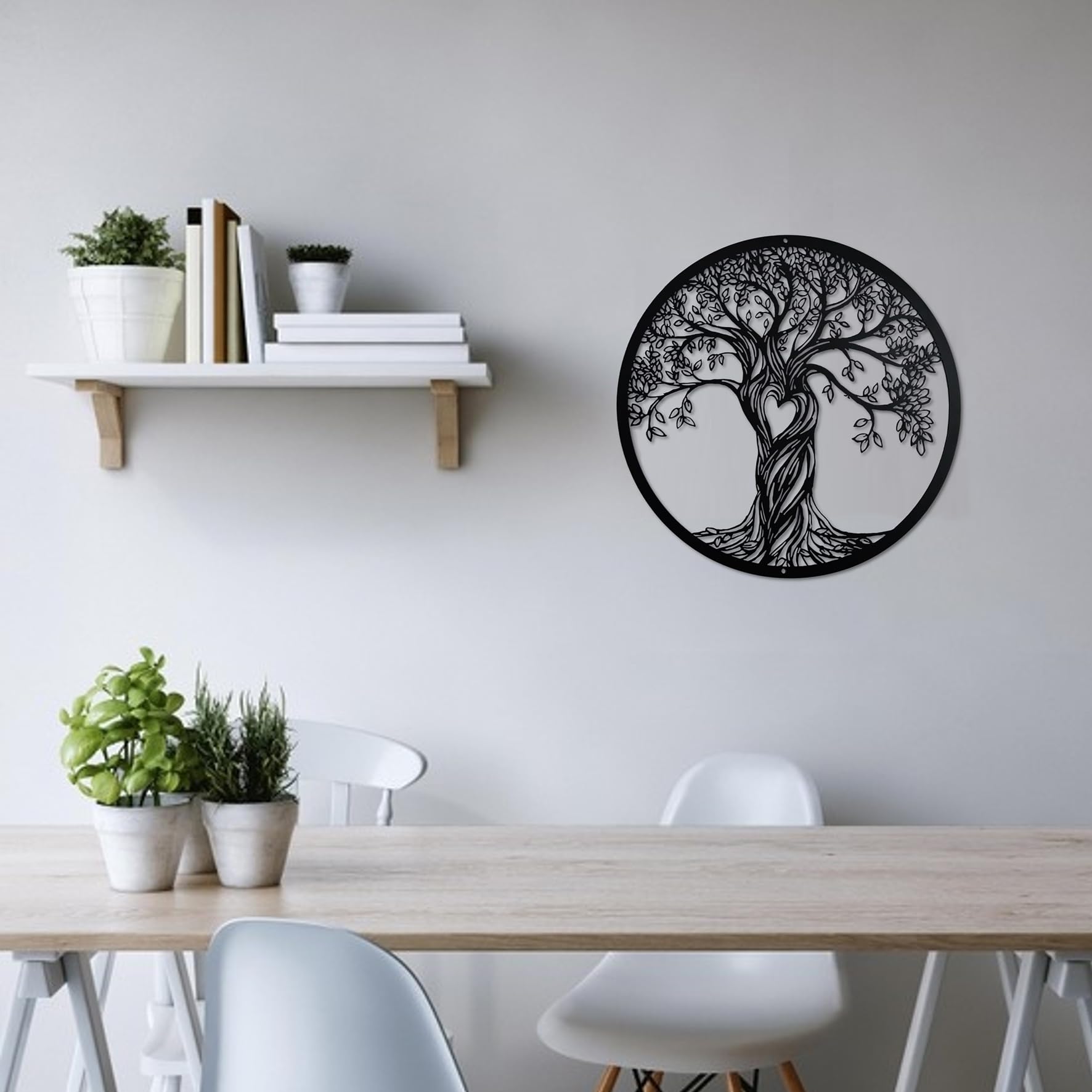 Laser Cut Tree Wall Sculpture Premium Vector | Tree Panel Wall Art