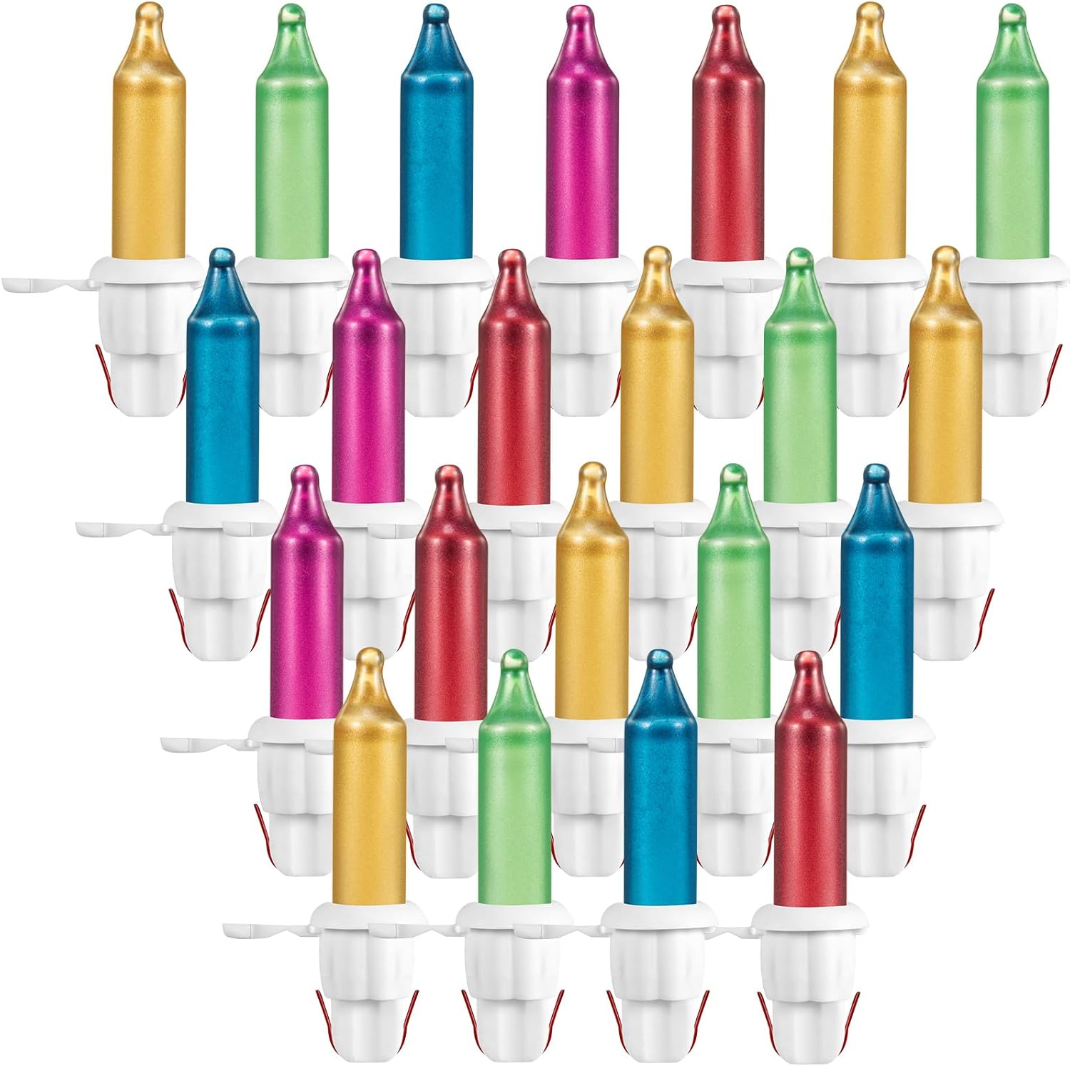 Amazon.com: Mudder 60 Count Christmas Tree Replacement Light Bulbs 2.5v ...
