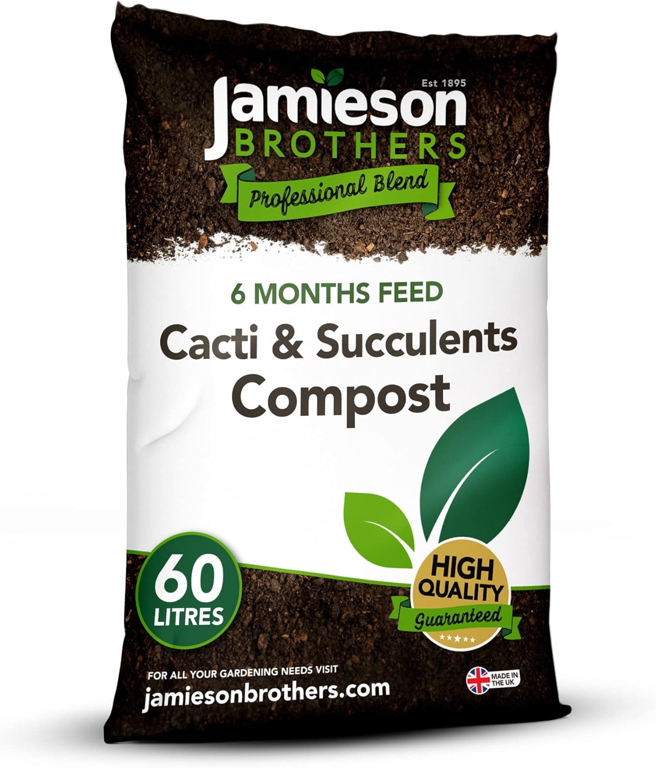 Jamieson Brothers Cacti & Succulent Potting Compost Mix 60L : Amazon.co ...