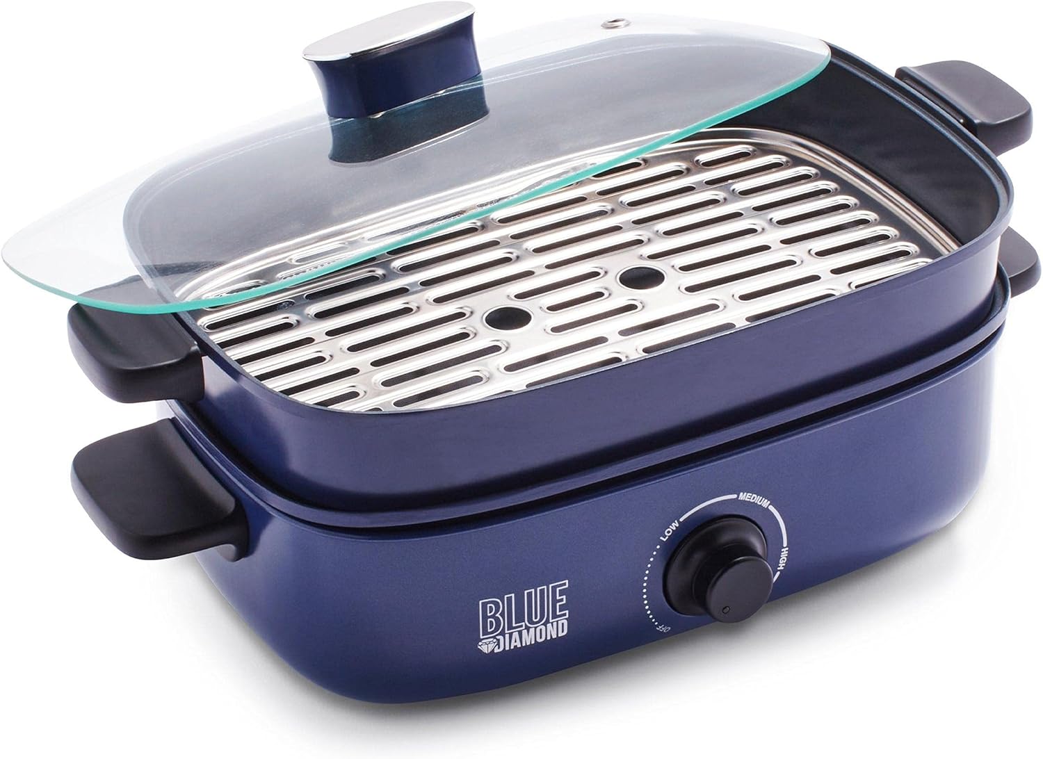 Amazon.com: Blue Diamond Ceramic Nonstick, 3-in-1 4QT Multifunction ...