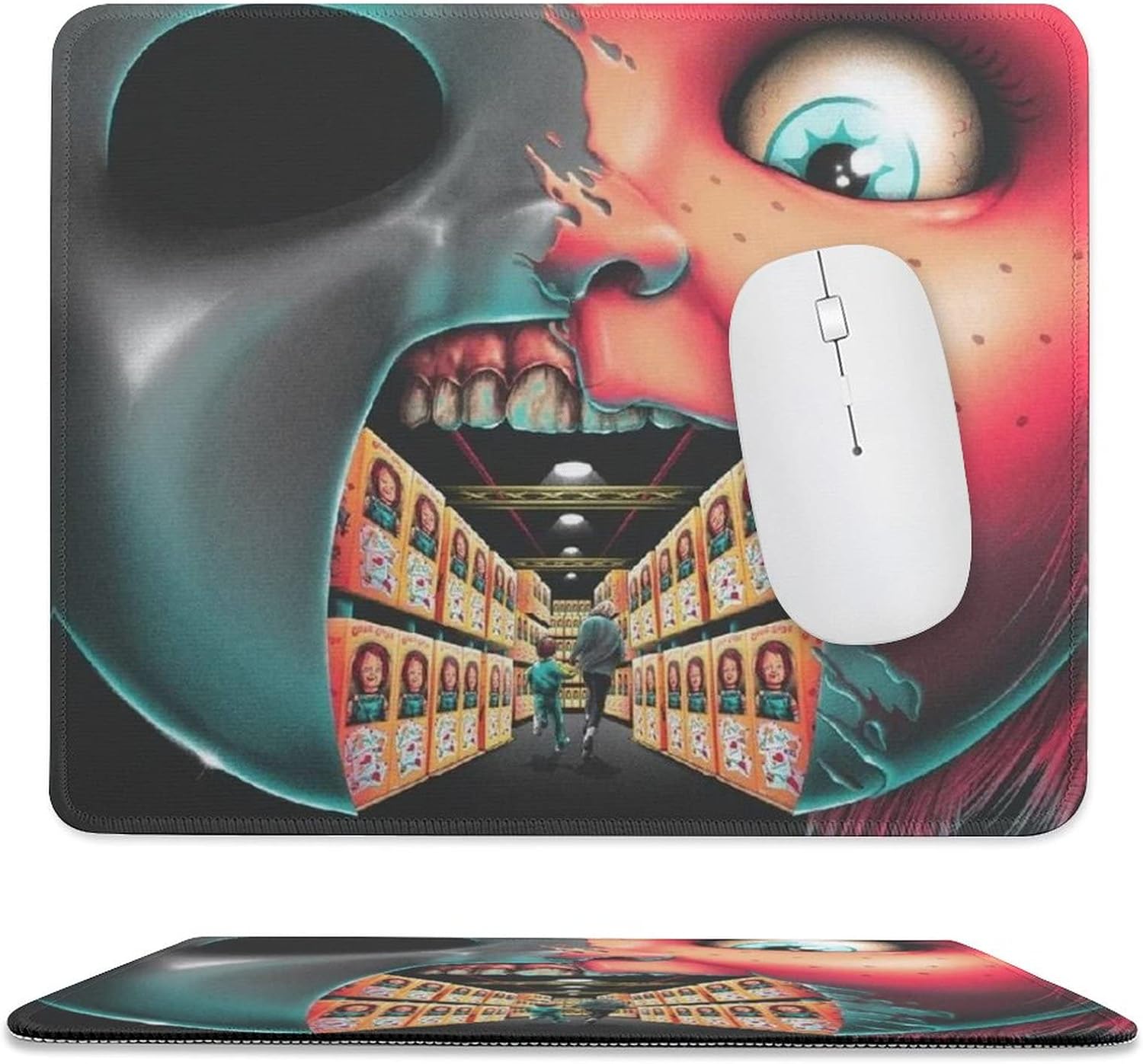 Amazon.com: Mouse Pad Chucky Rubber Bottom Mouse Mat Stylish Simple ...
