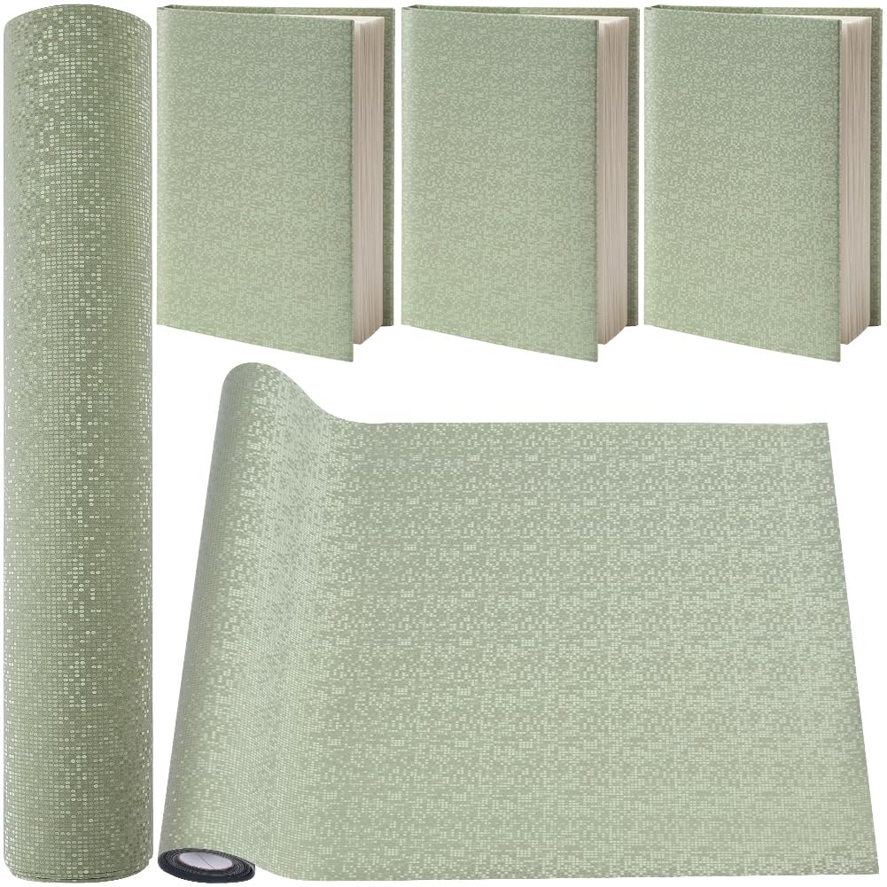 Amazon.com: CRASPIRE 51 x 11.8in Book Cloth for Books Binding Green PU ...