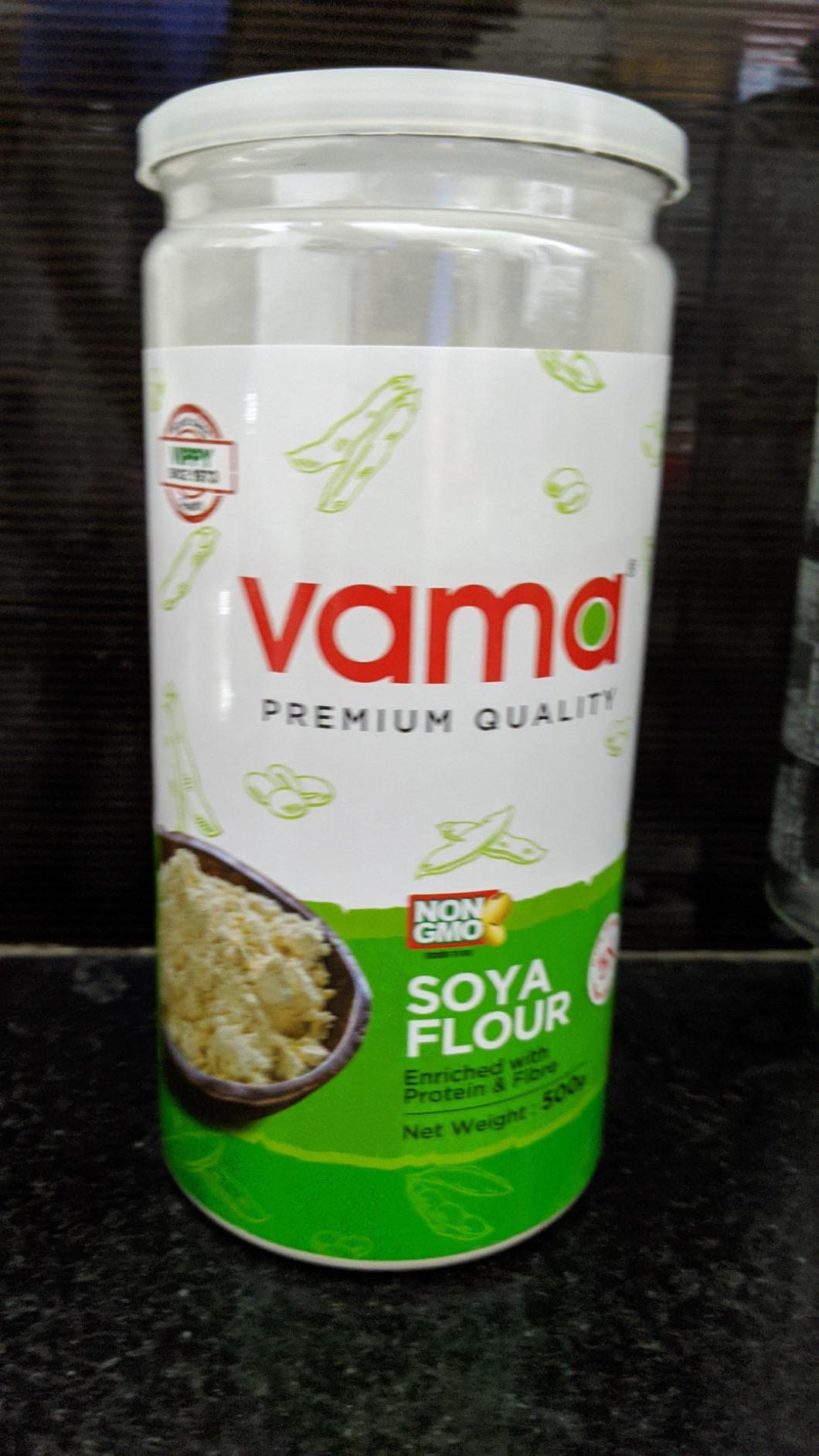 Vama SOYA Flour Enriched with 50% Protein and 98% Fat Free | Low Carb ...