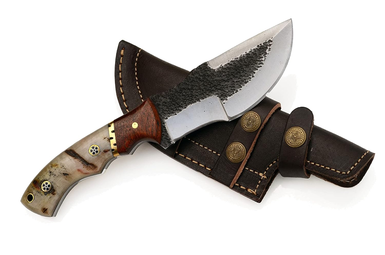 Amazon.com: D2 Tracker Hunting Knife Large Knives Survival Skinning ...