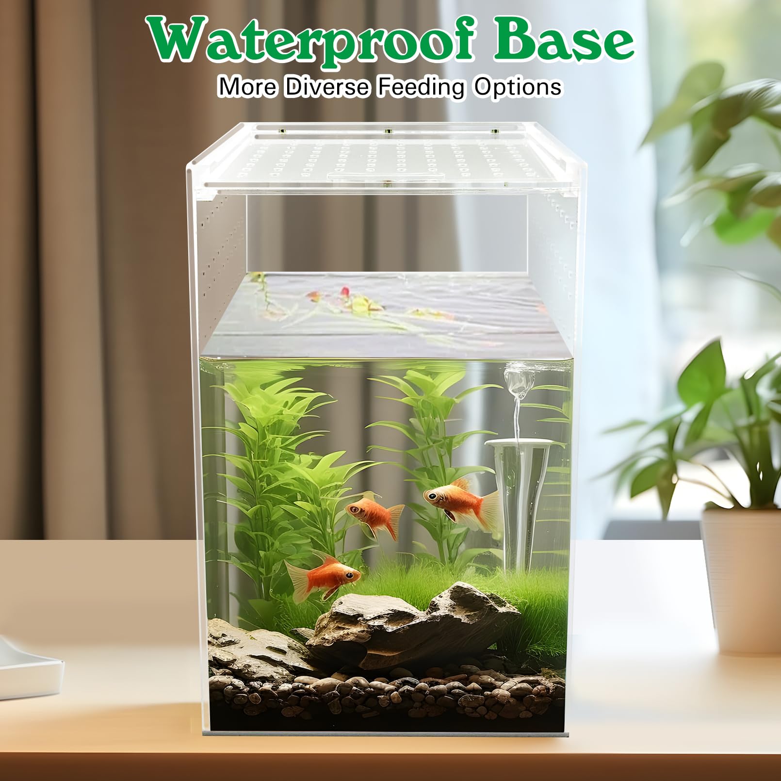 Snapklik.com : Reptile Terrarium Enclosure 6"x6"x10" Tall Acrylic ...