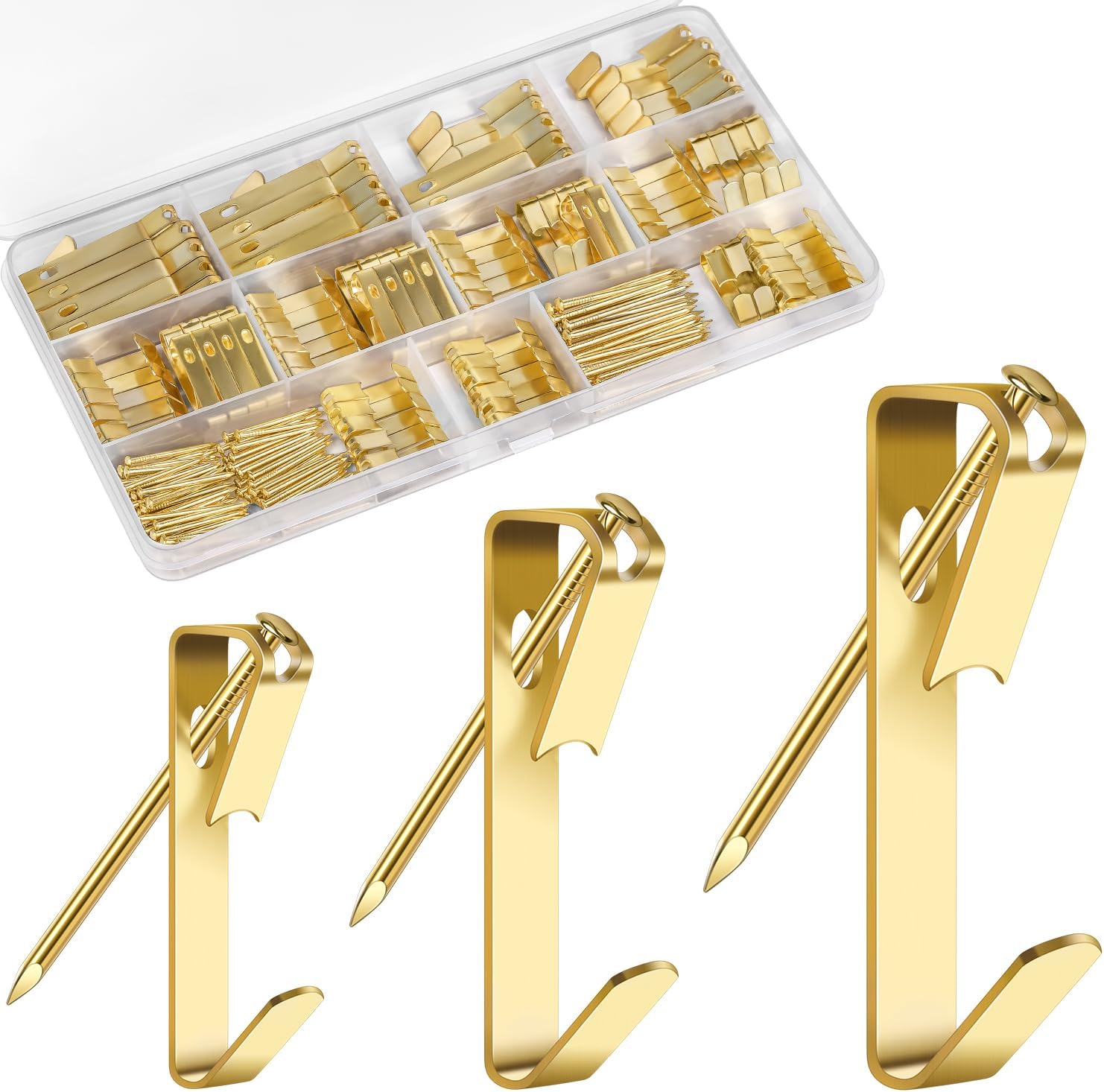 Picture Hanging Kit, ARRITZ 210pcs Wall Hangers, 20lb, 30lb and 50lb ...