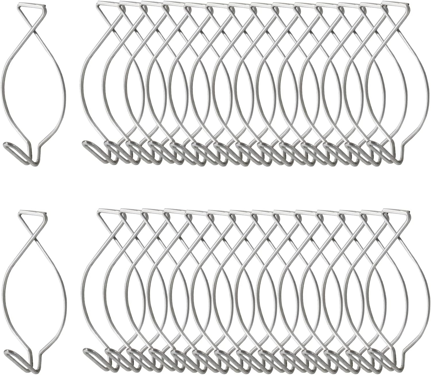 Amazon.com: Bonsicoky 60 Pcs Drop Ceiling Hook Clips with Hook, Grid ...