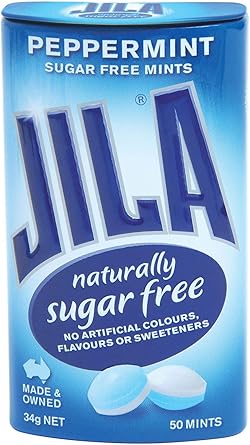 Jila Peppermint Sugar Free Mints, 34 g : Amazon.com.au: Everything Else