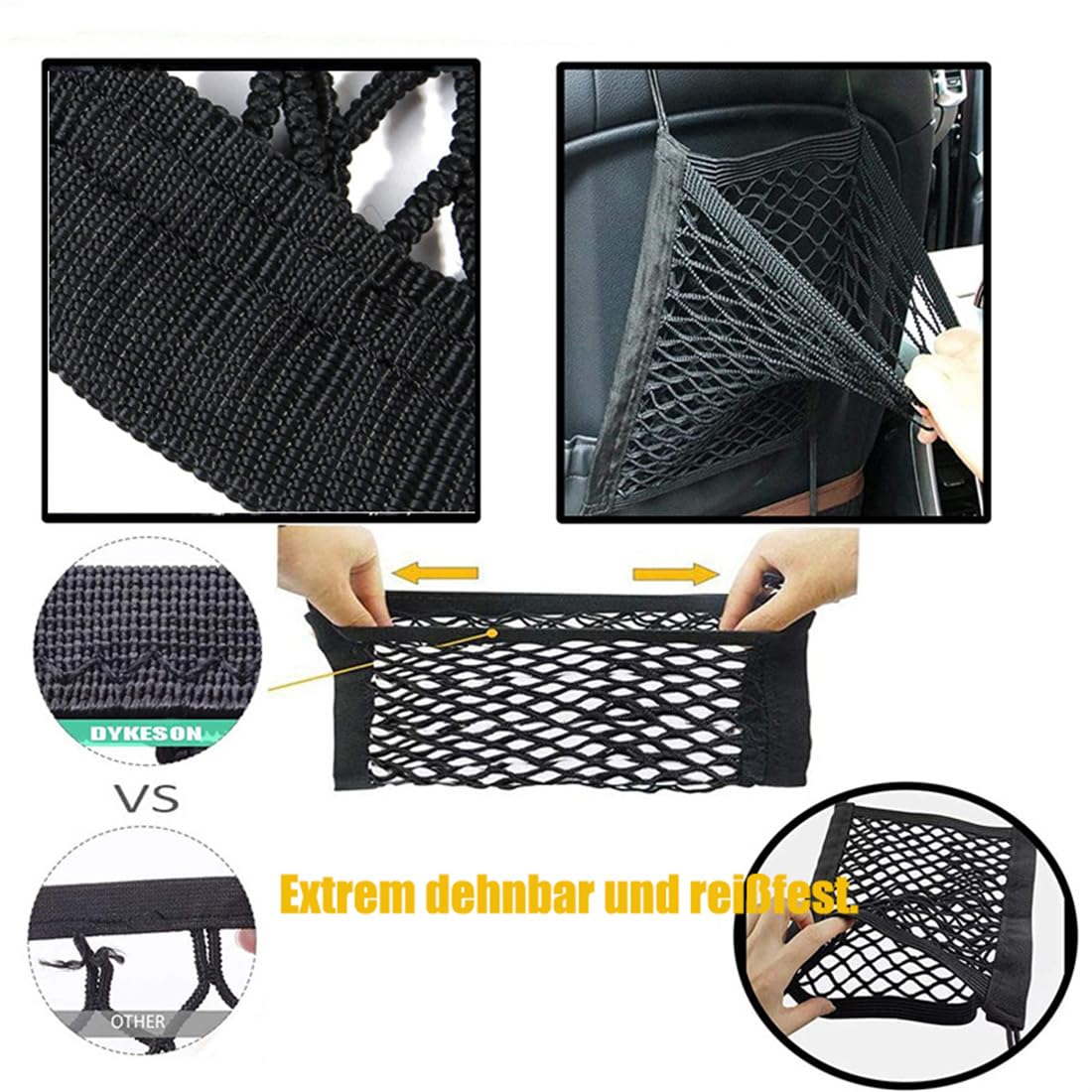 Car Dog Barrier PRIDEEP Dog Car Net Barrier 3 Layers With Auto Safety ...