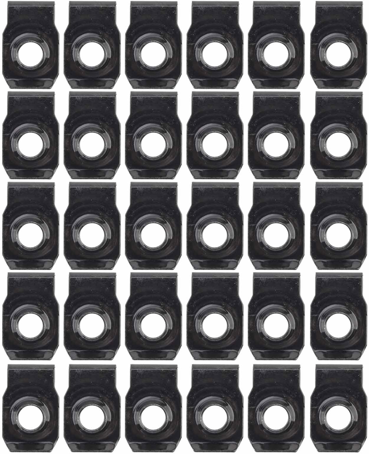 MOTOALL 25Pcs Bumper Extruded U Nut Spring Nut M8-1.25 Screw Size for ...