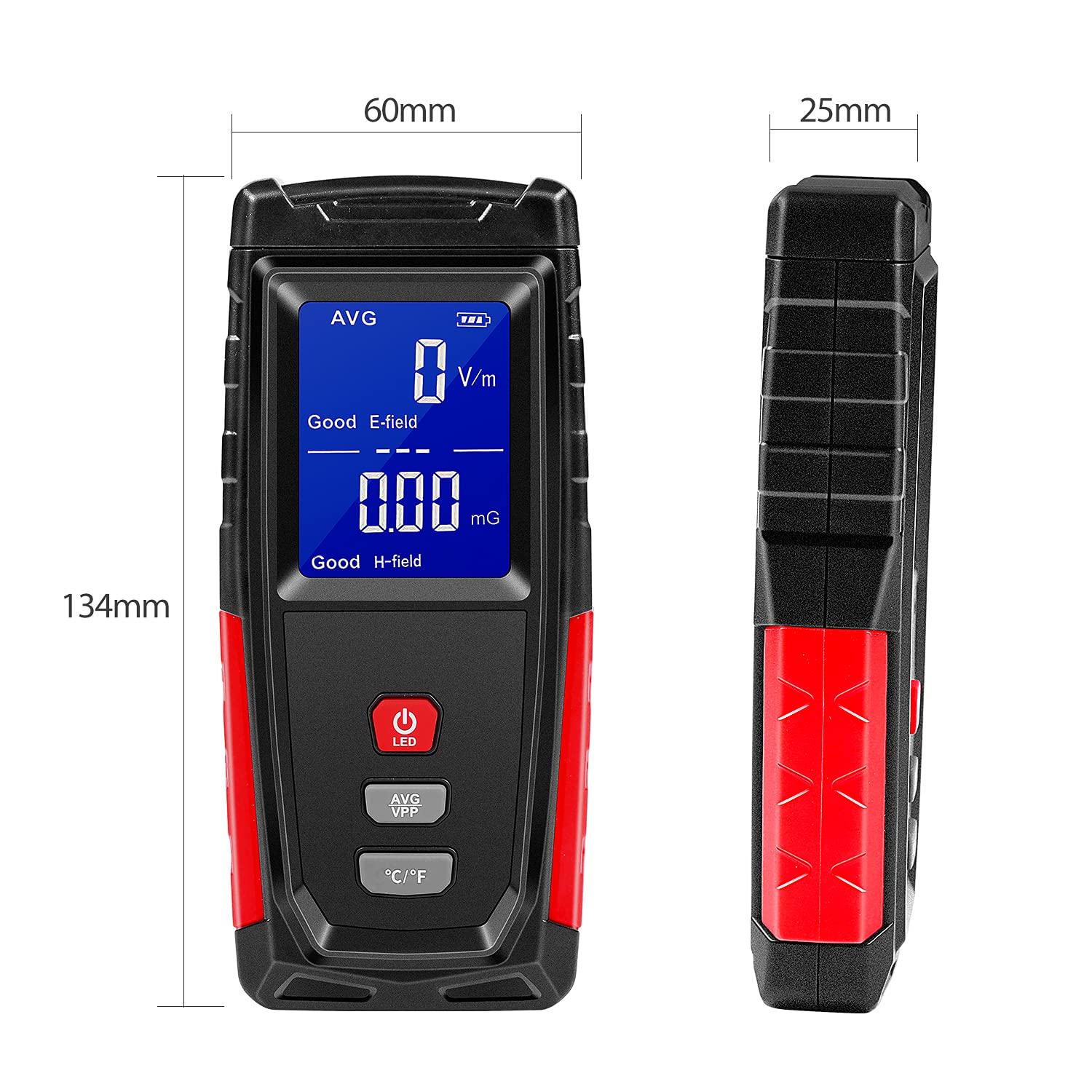 Buy EMF Tester, Electromagnetic Radiation Detector, Rechargeable ...