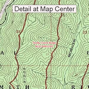 Amazon.com : USGS Topographic Quadrangle Map - Shelly Creek Ridge ...