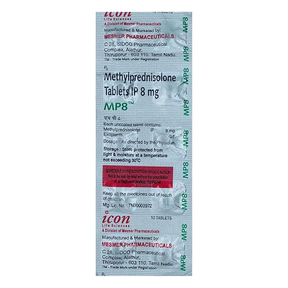MP 8 mg - Strip of 10 Tablets : Amazon.in: Health & Personal Care