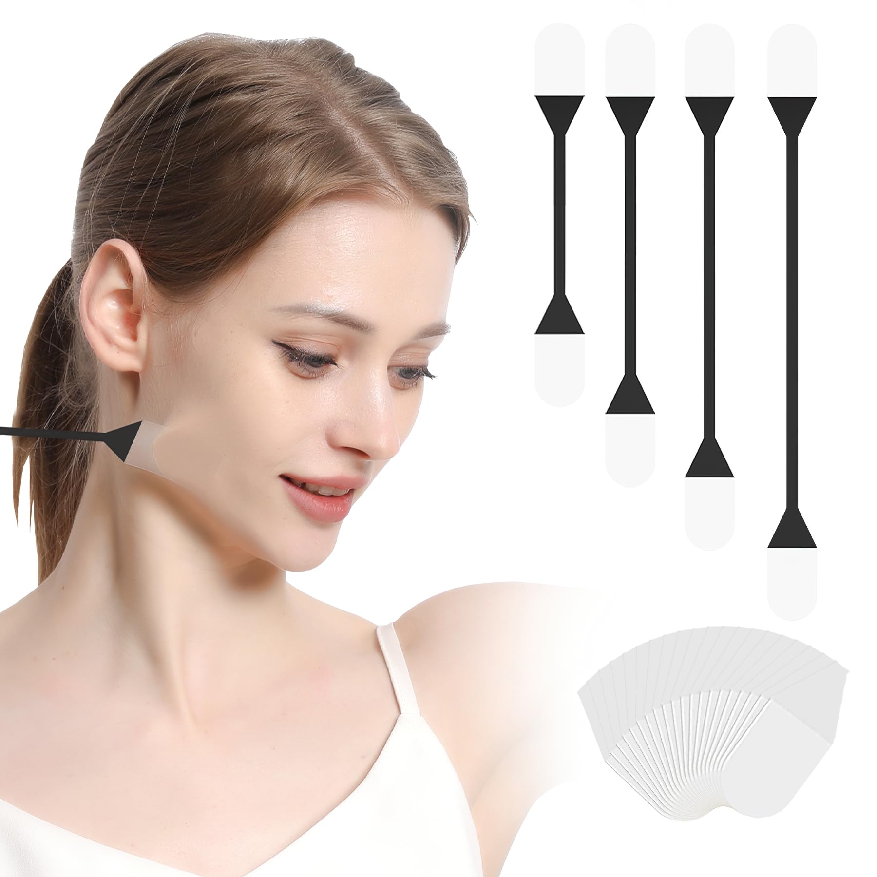 Amazon.com: Face Lift Tapes, Ultra-Thin Invisible Face Tapes, (Black ...