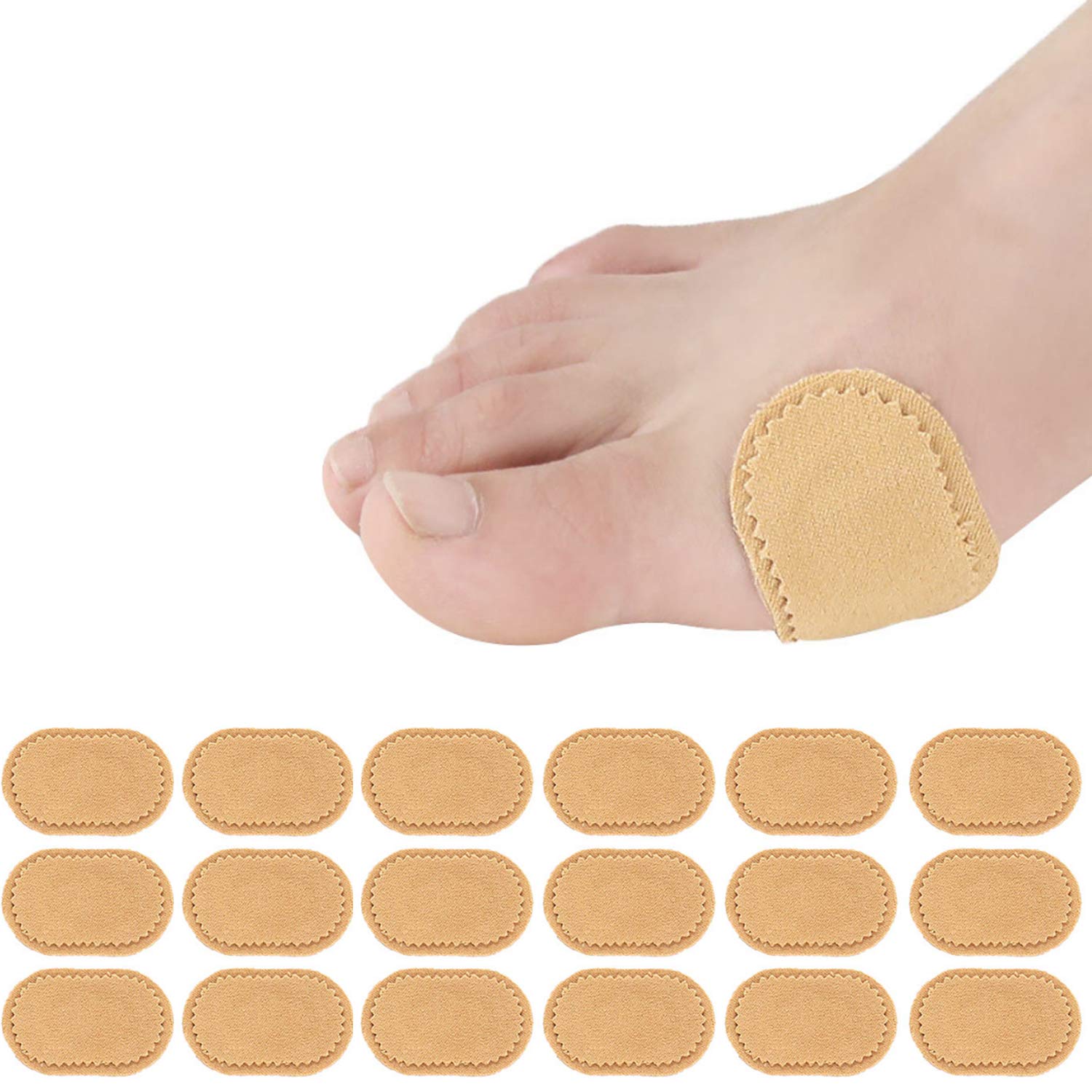 Amazon.com: Yimanduo 18 Pieces Toe Cushions Pad, Fabric Toe Bunion ...