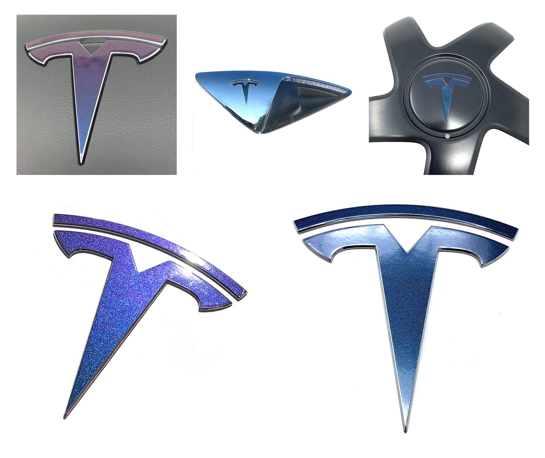 Snapklik.com : Logo Decal Overlay Stickers For Tesla Model 3