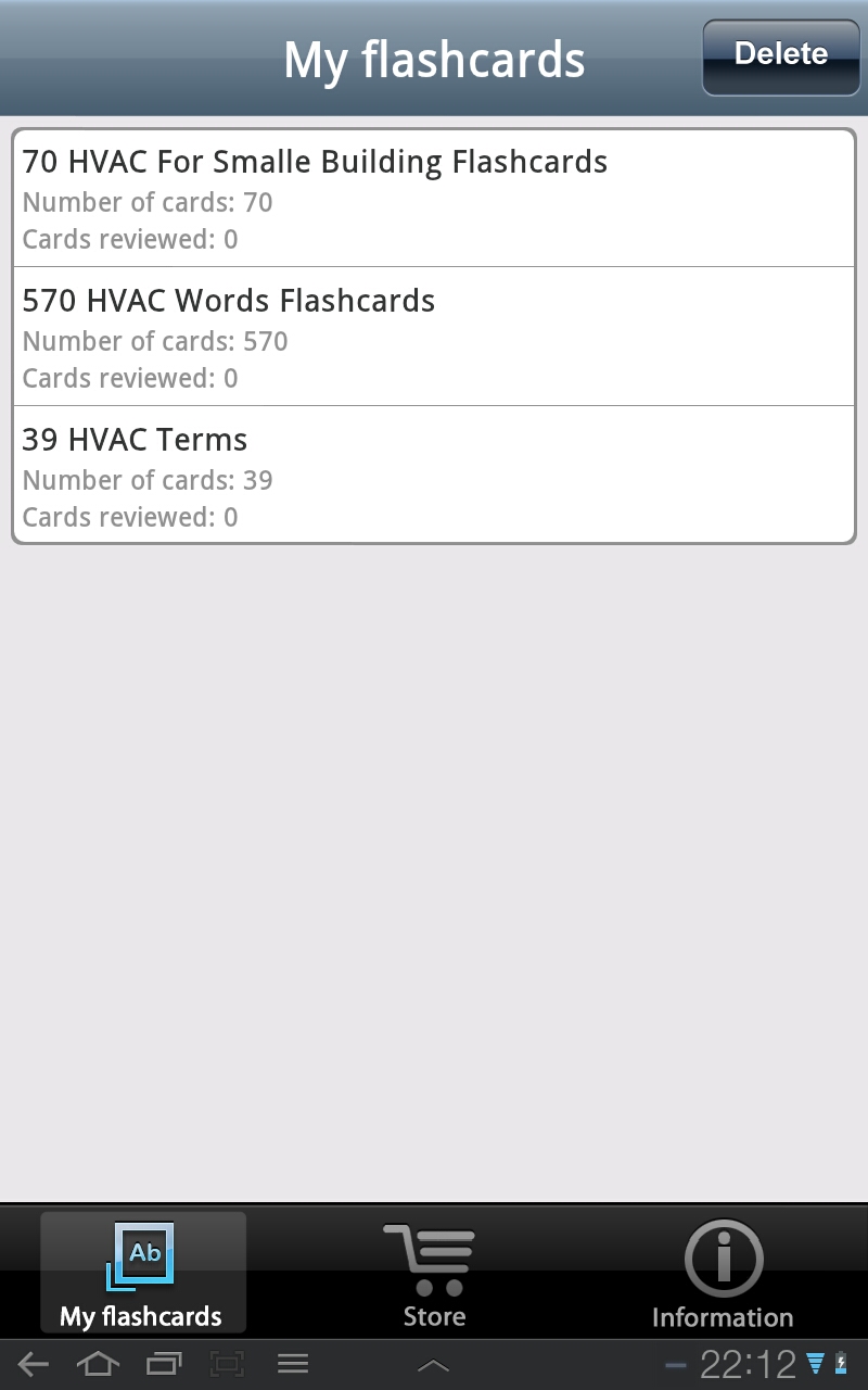 New HAVC Flashcards - App on Amazon Appstore