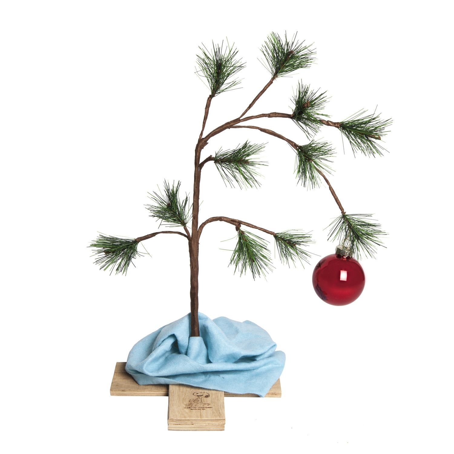 Amazon.com: ProductWorks 24" Charlie Brown Christmas Tree with Linus's ...