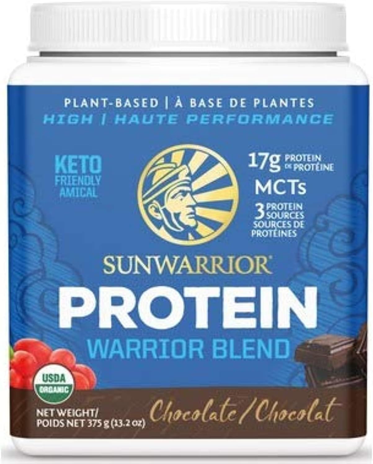 Amazon.com: Sunwarrior Warrior Blend - Organic Vegan Plant Protein ...