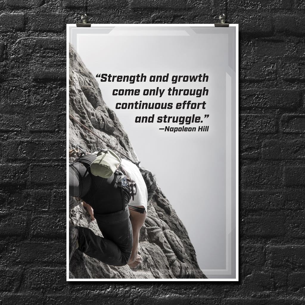 Continuous Effort and Struggle Napoleon Hill Poster Wall Print ...