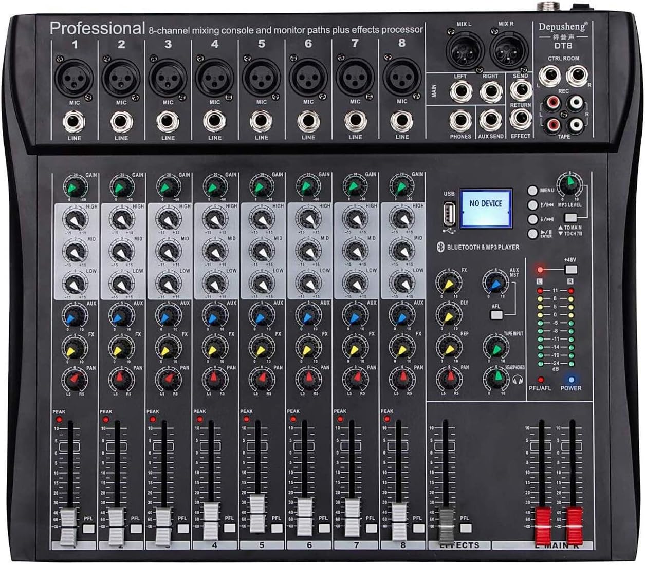 Behringer PRO MIXER DJX900USB Professional 5 Channel DJ Mixer with ...