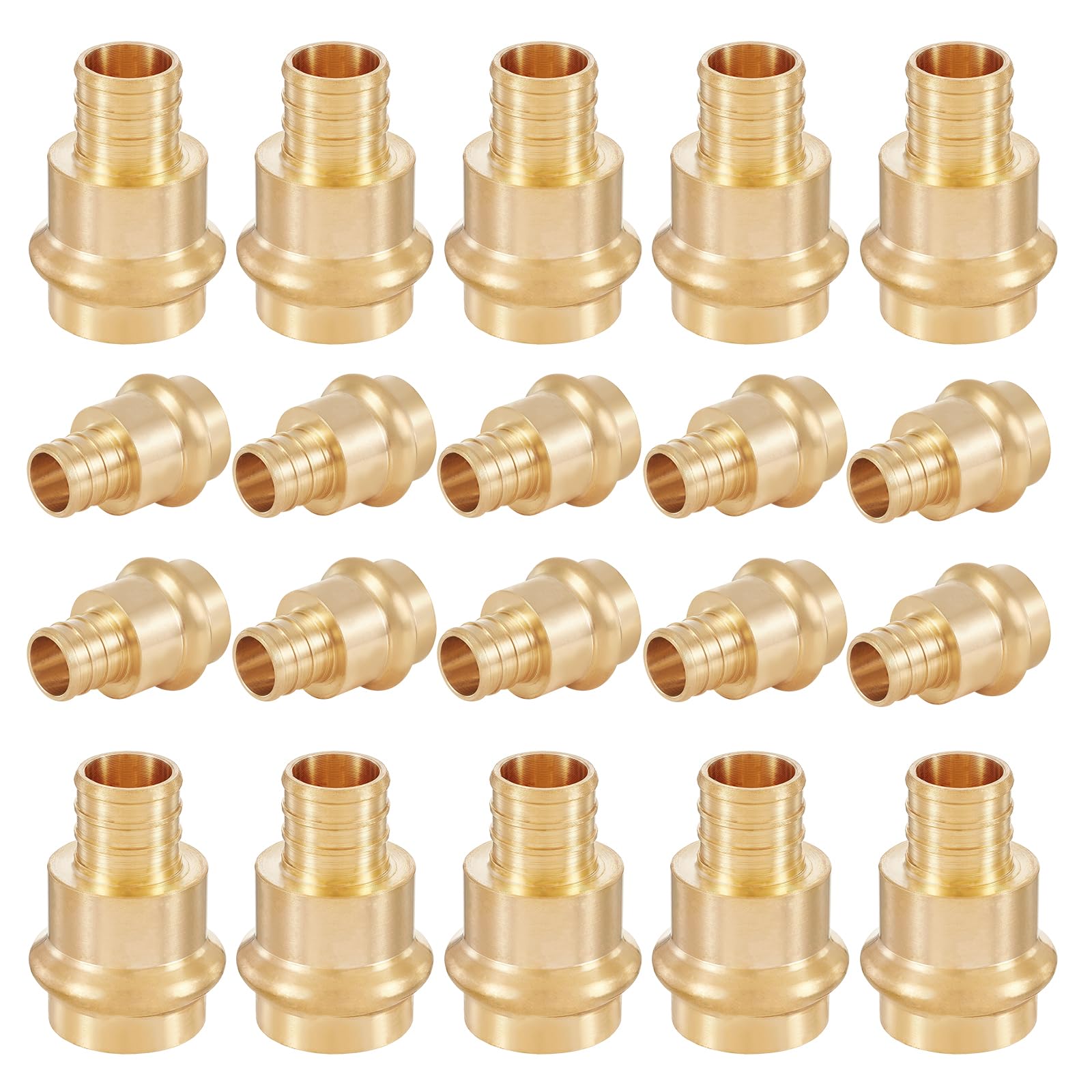 Amazon.com: HeSun 20-Pack Brass Press Fitting Adapter,3/4" PRESS X 3/4 ...