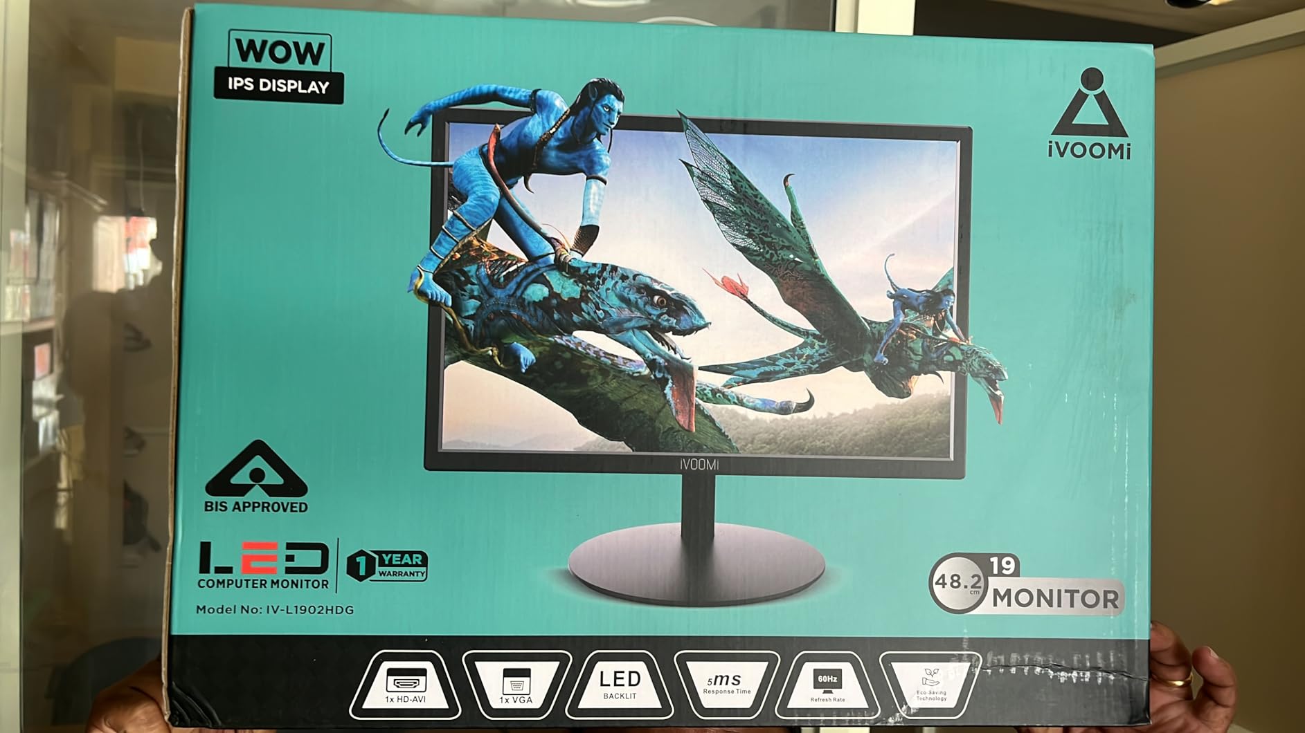 iVOOMi 19-Inch Led Monitor With Hdmi And Vga ( Pack of 1 ), Black ...