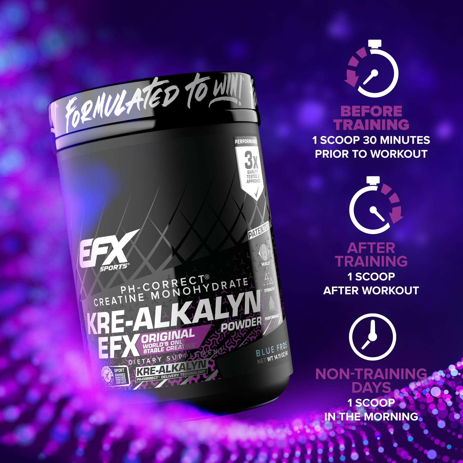 Snapklik.com : EFX Sports Kre-Alkalyn EFX Powder pH Correct Creatine ...
