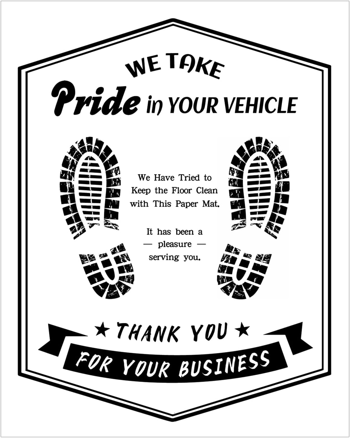 Amazon.com: 100 Pcs Disposable Paper Floor Mats for Cars: Kraft Paper ...