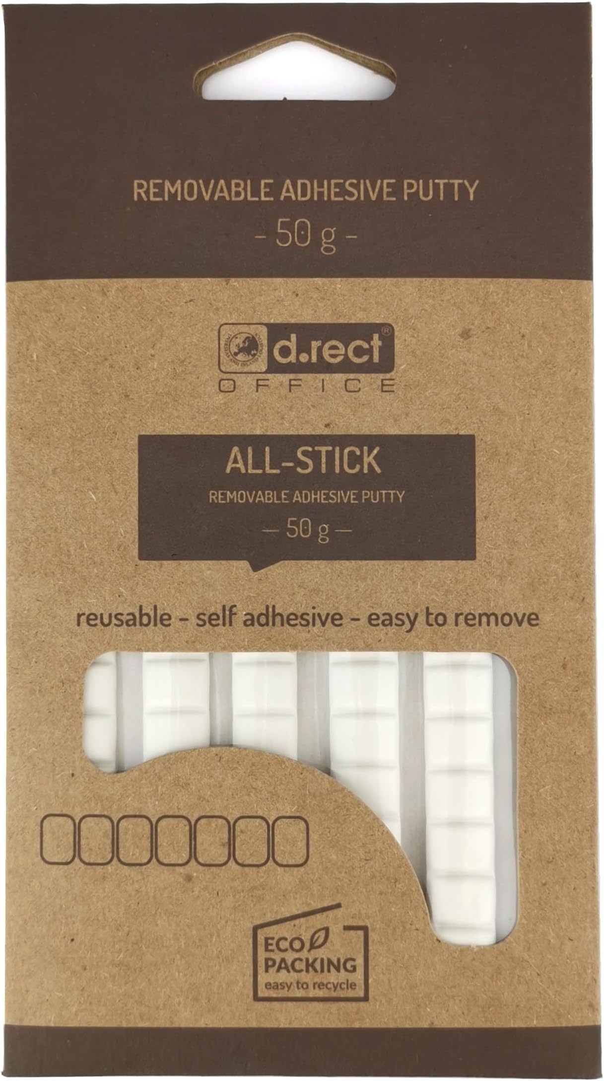 D.RECT - White Adhesive Pads | Removable Putty | Malleable Adhesive ...