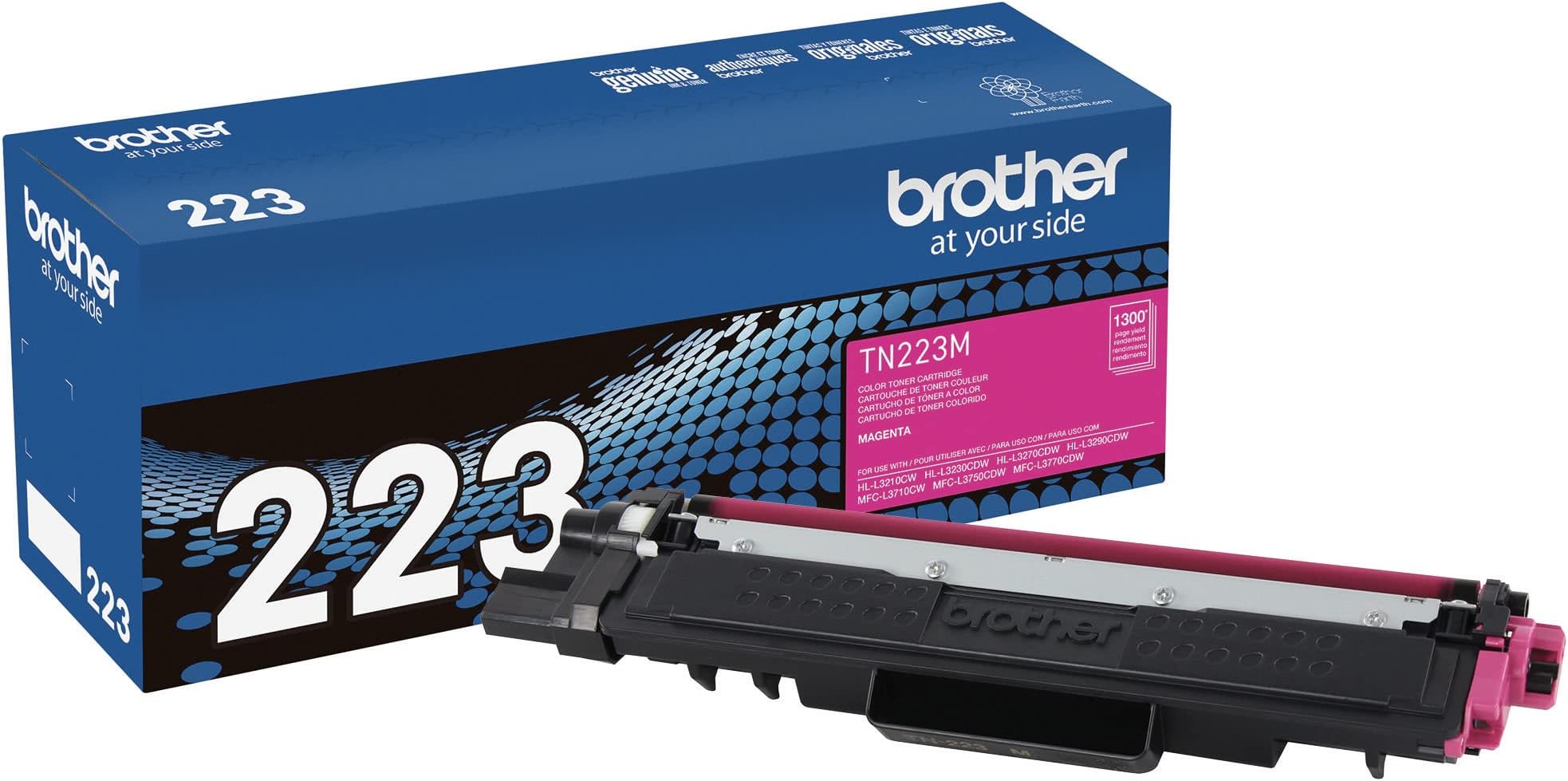 Amazon.com: Brother Genuine TN223M Standard Yield Magenta Toner ...