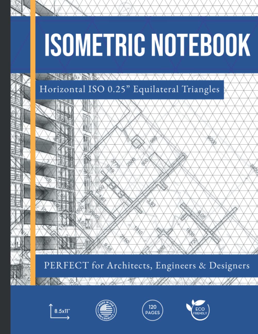Isometric Paper: Horizontal Isometric Graph Paper Notebook | 0.25 ...