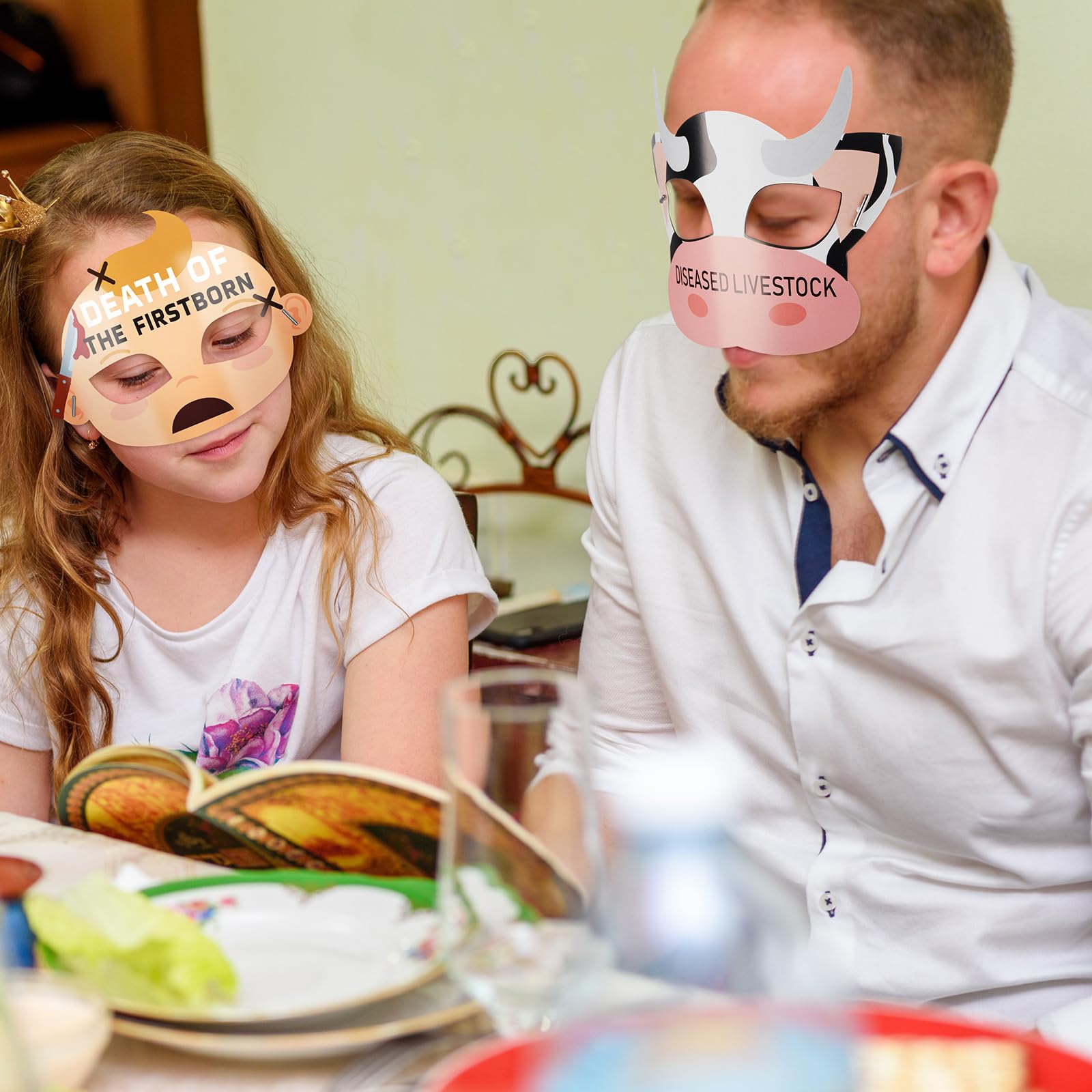 Snapklik.com : Minilnflat 50 Pcs Passover Plague Animal Cartoon Masks ...