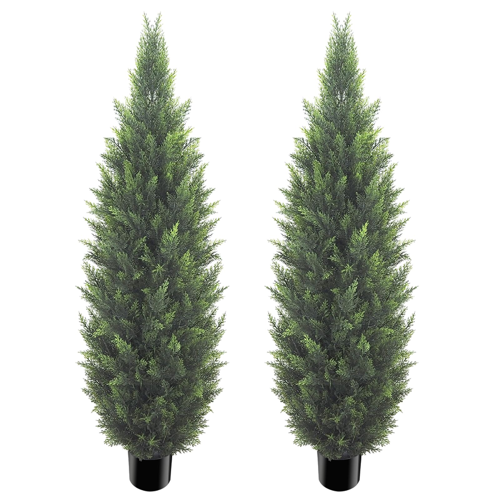Amazon.com - 5FT Artificial Cedar Topiary Tree Lifelike Faux Cedar ...