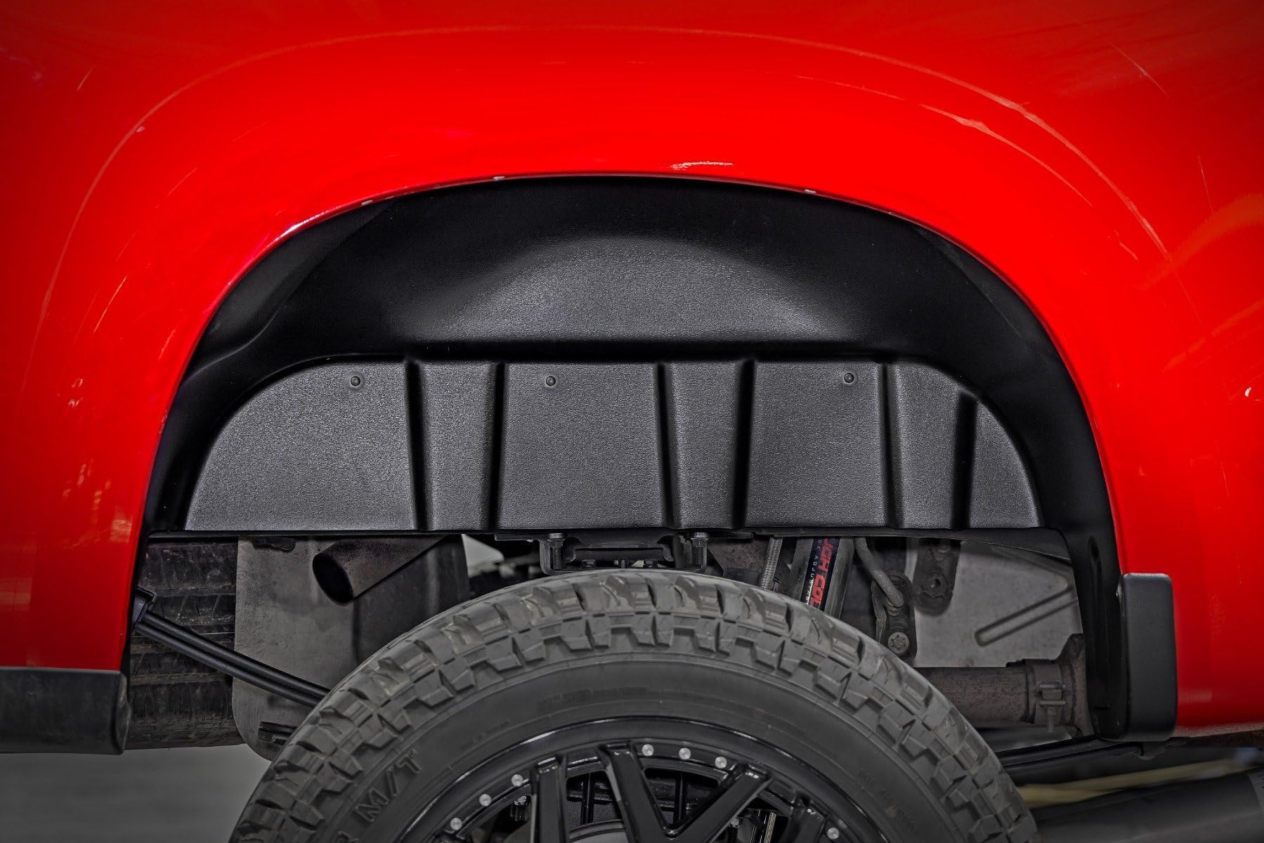 Amazon.com: Rough Country Rear Wheel Well Liners for Chevy Silverado ...