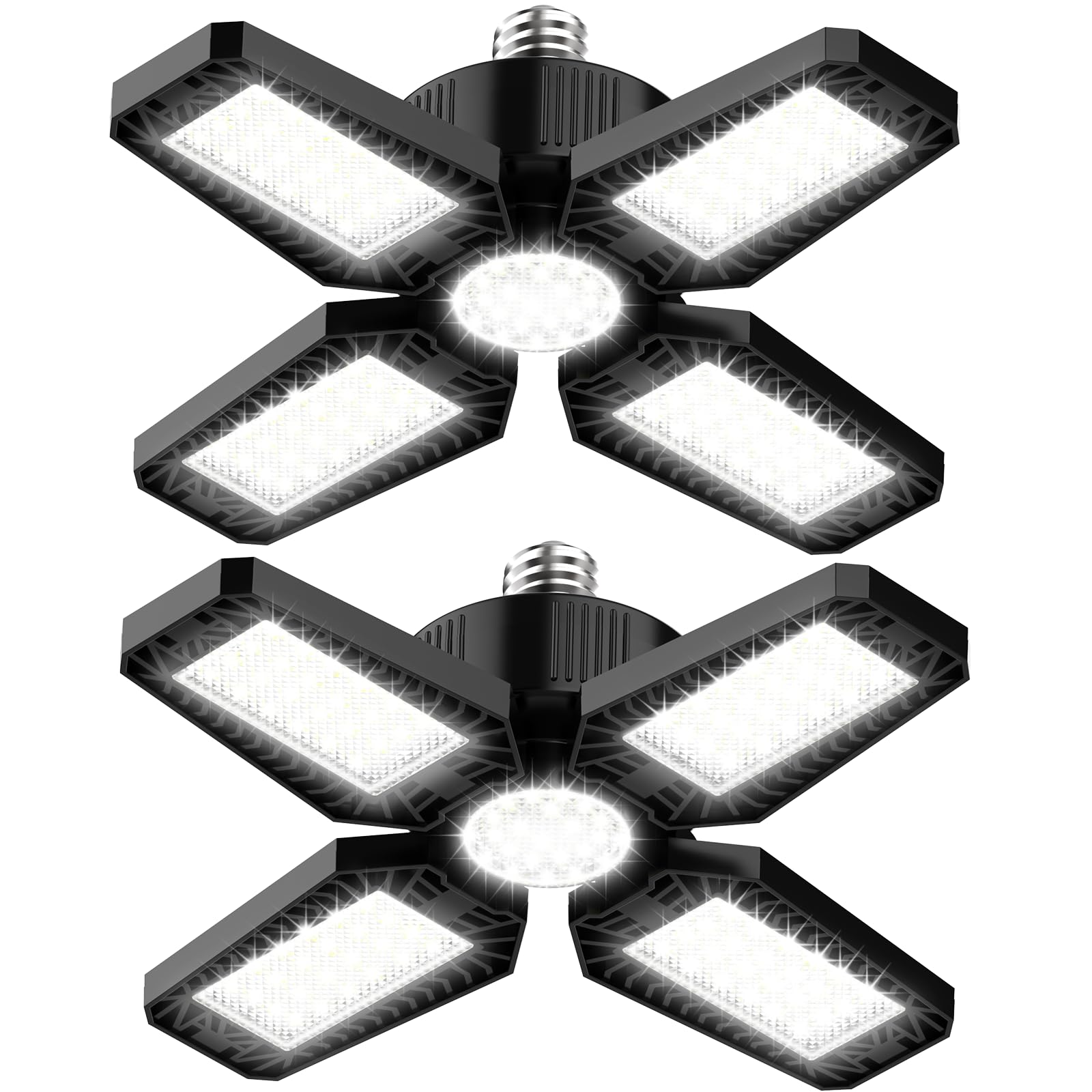 HAPYLUMI Garage Light 2 Pack - 120W 12000LM 6500K LED Garage Lights ...