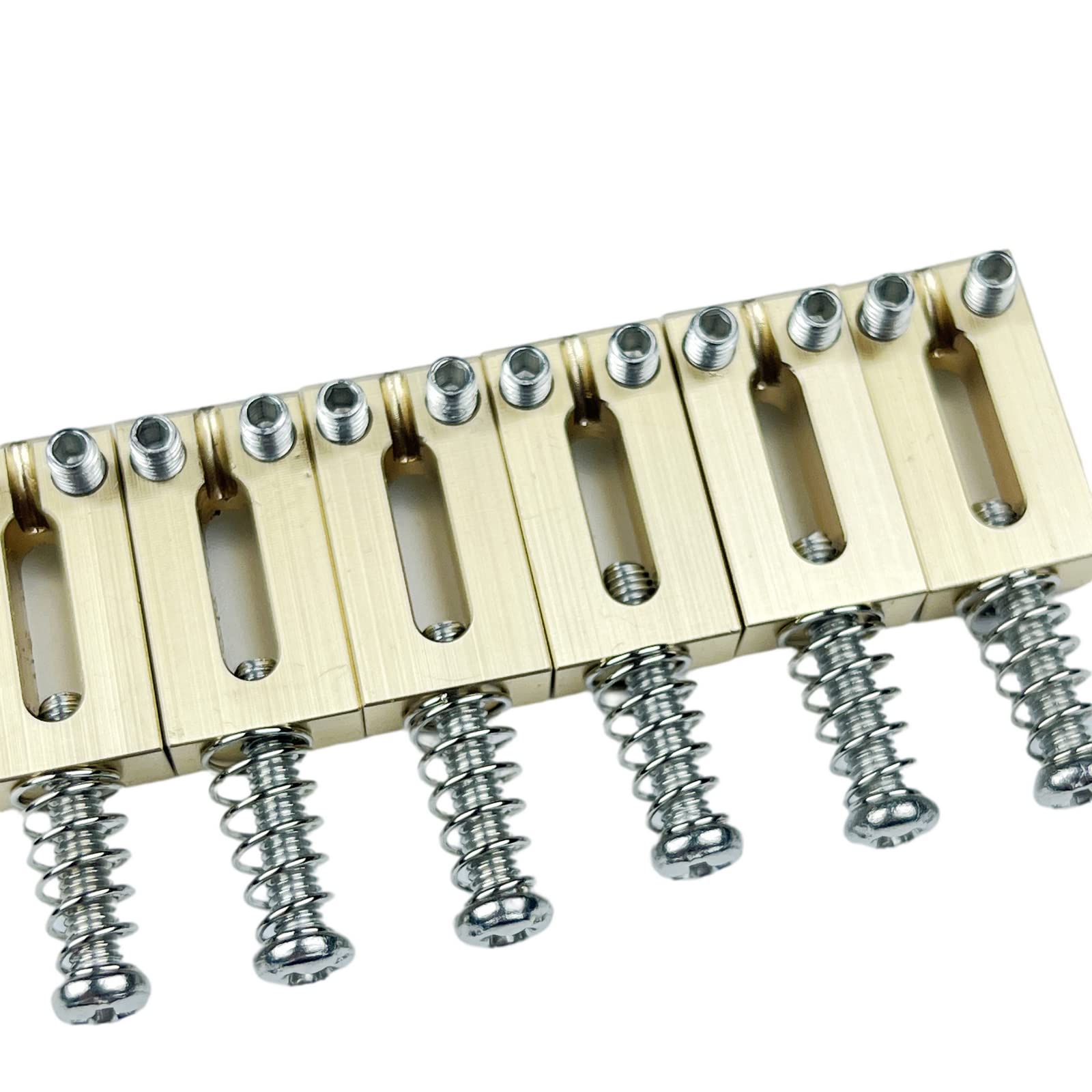 Snapklik.com : Kaynes 6PCS 10.8mm Guitar Bridge Saddles Brass Tremolo ...