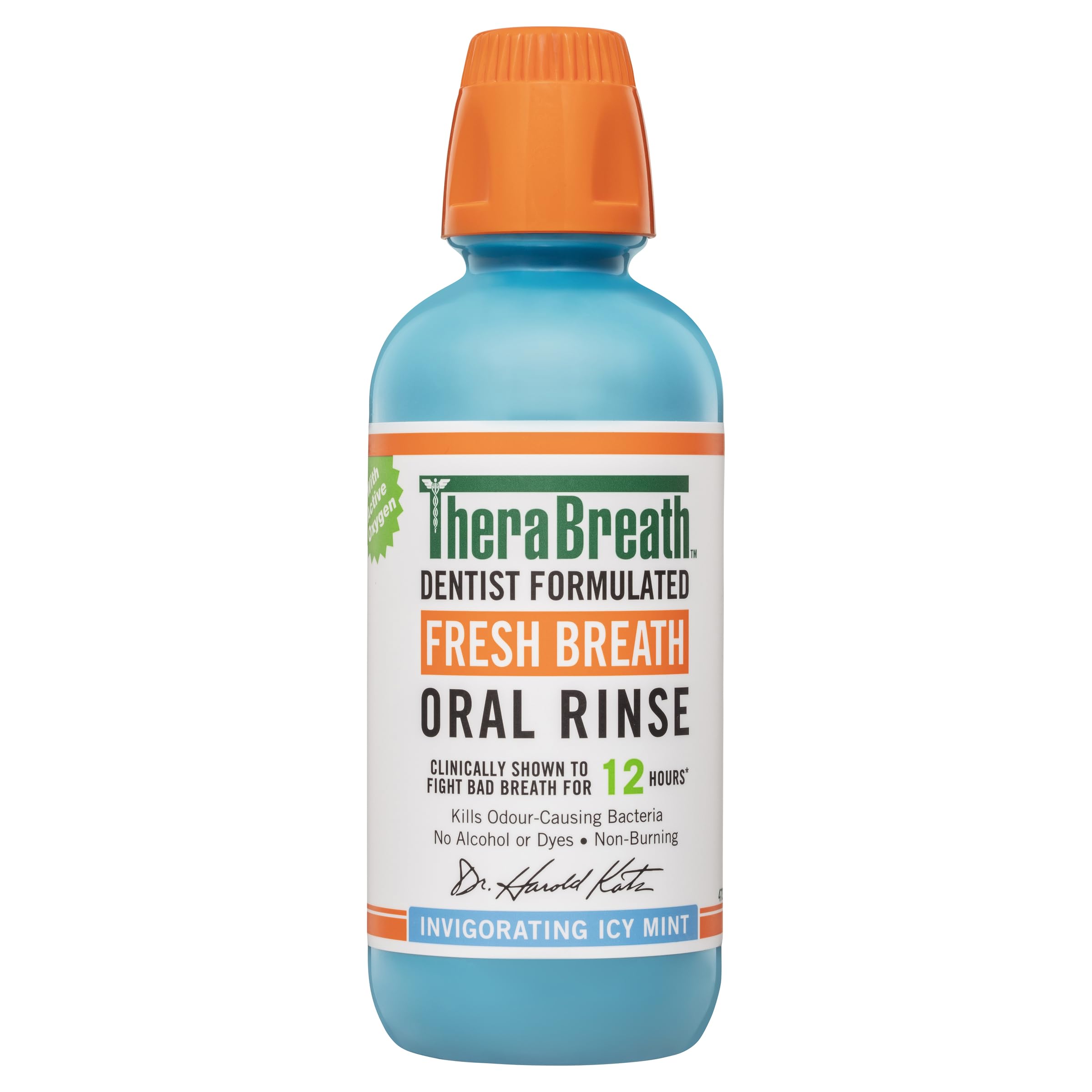 TheraBreath Oral Rinse Mouthwash - Fights Bad Breath - Dentist ...