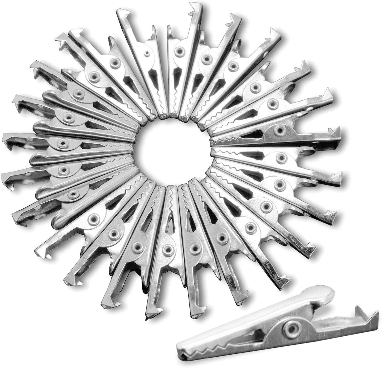 Lead Test Kit 160-Piece Alligator Clip Assortment - 4 Sizes Silver ...