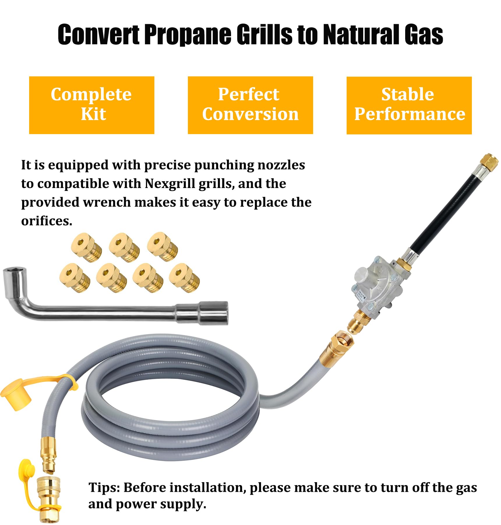Snapklik.com : Propane To Natural Gas Conversion Kit For Nexgrill ...