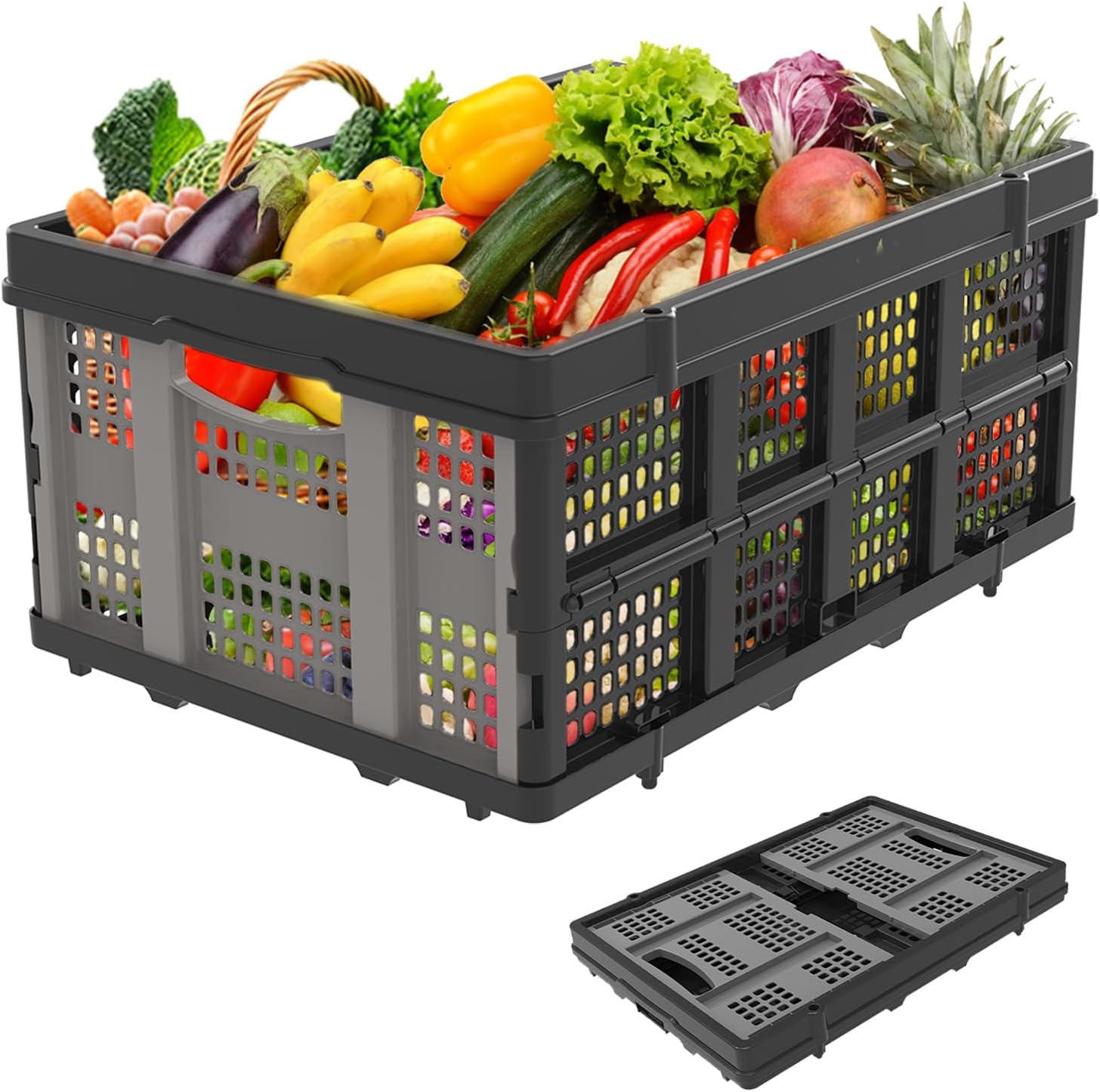 STAR SUPPLIES 32 Litre Large Stackable Multi Use Fruit, Veg, Books ...